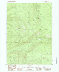 1985 Map of Red Blanket Mountain, Jackson County, OR — High-Res | Pastmaps